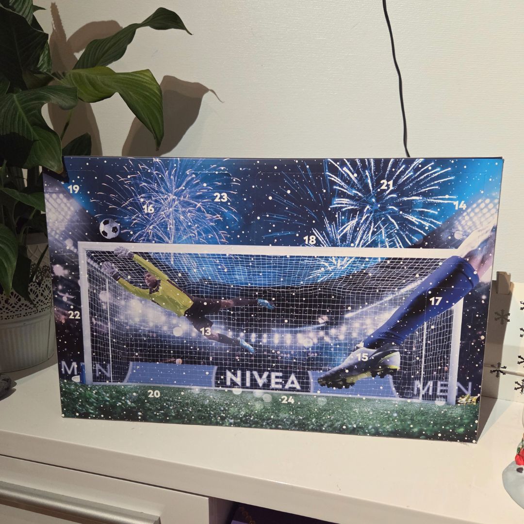 Nivea Men – Miesten Kosmetiikkajoulukalenteri 2025 – Joulujuttuja.fi